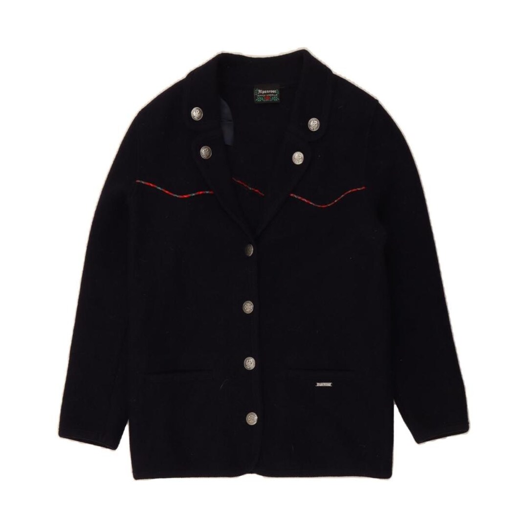 VINTAGE Womens 4 Button Blazer Jacket IT 44 Medium Navy Blue Wool - Etsy