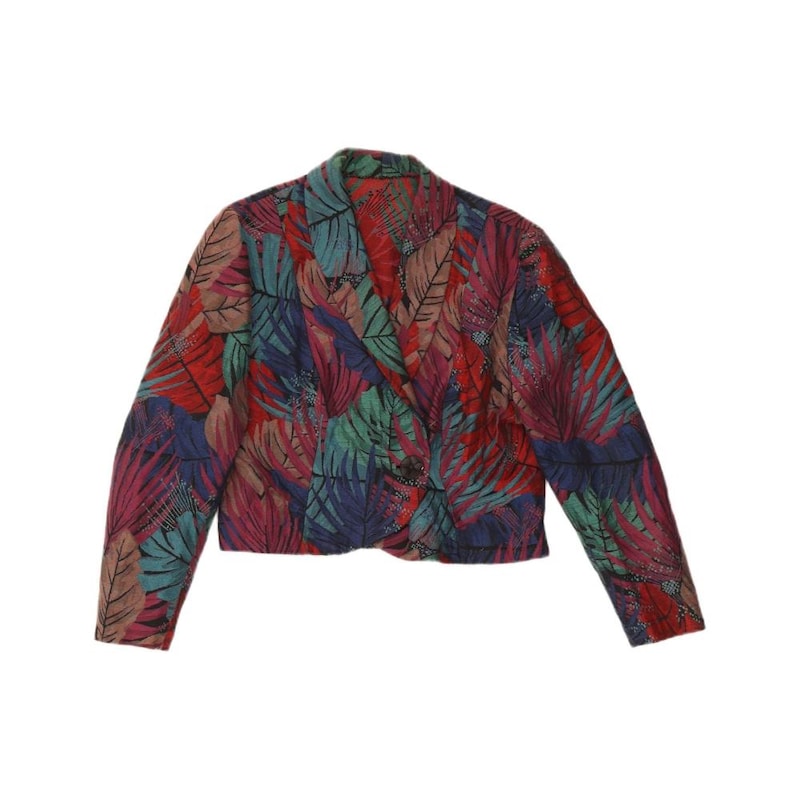 Print Crop Blazer - Etsy UK