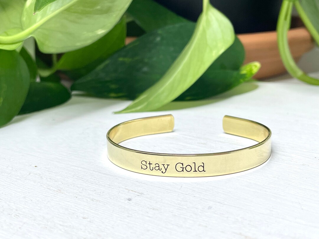 Stay Gold | the Outsiders | Ponyboy | Robert Frost | Hand Stamped ...