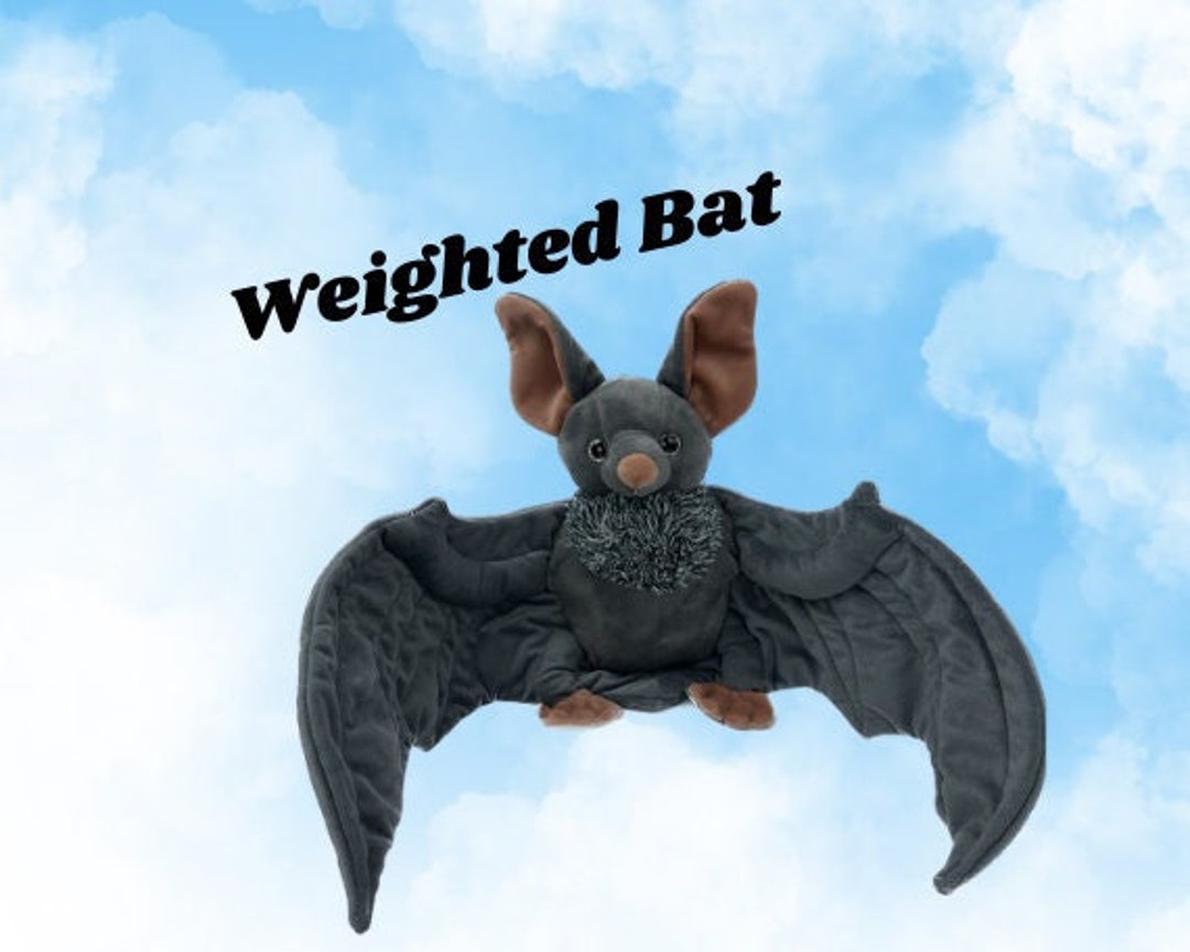 WEIGHTED Stuffed Bat - Weighted Stuffed Animal - Weighted Plush - 14 ...