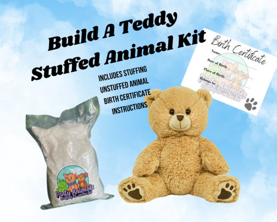 DIY Stuffed Bear Kit: 14-16" Charlie Chunky Bear - Etsy