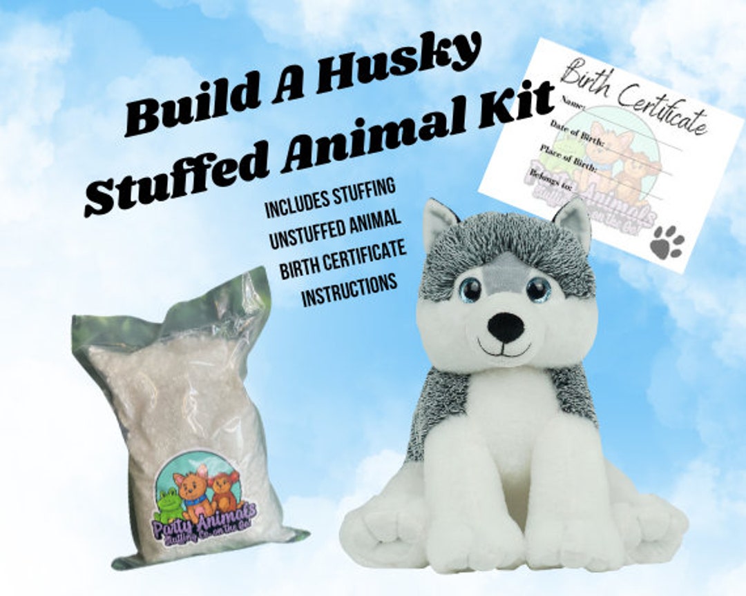 DIY Stuffed Husky Kit: 14-16" Plush Animal - Etsy
