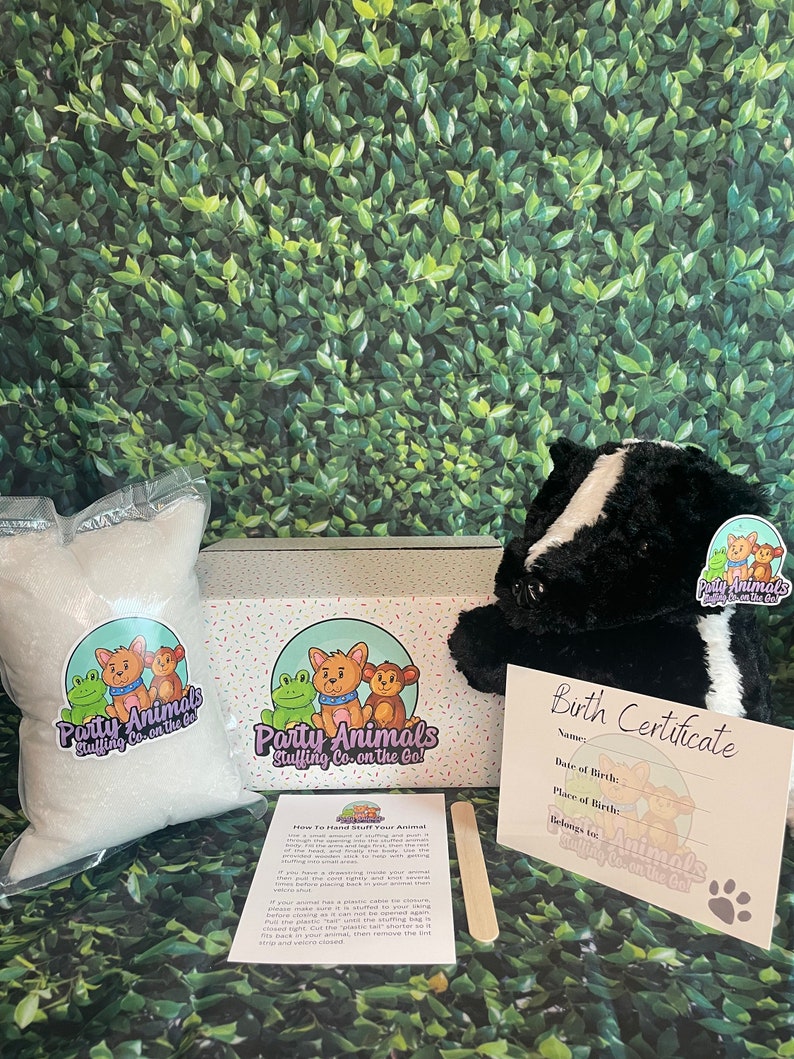 DIY Stuffed Skunk Kit: 14-16" Plush Animal, Birthday Gift - Etsy