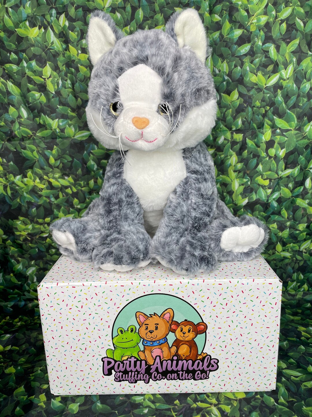 WEIGHTED Stuffed Tabby Cat Weighted Stuffed Animal Weighted Plush 14 16 ...