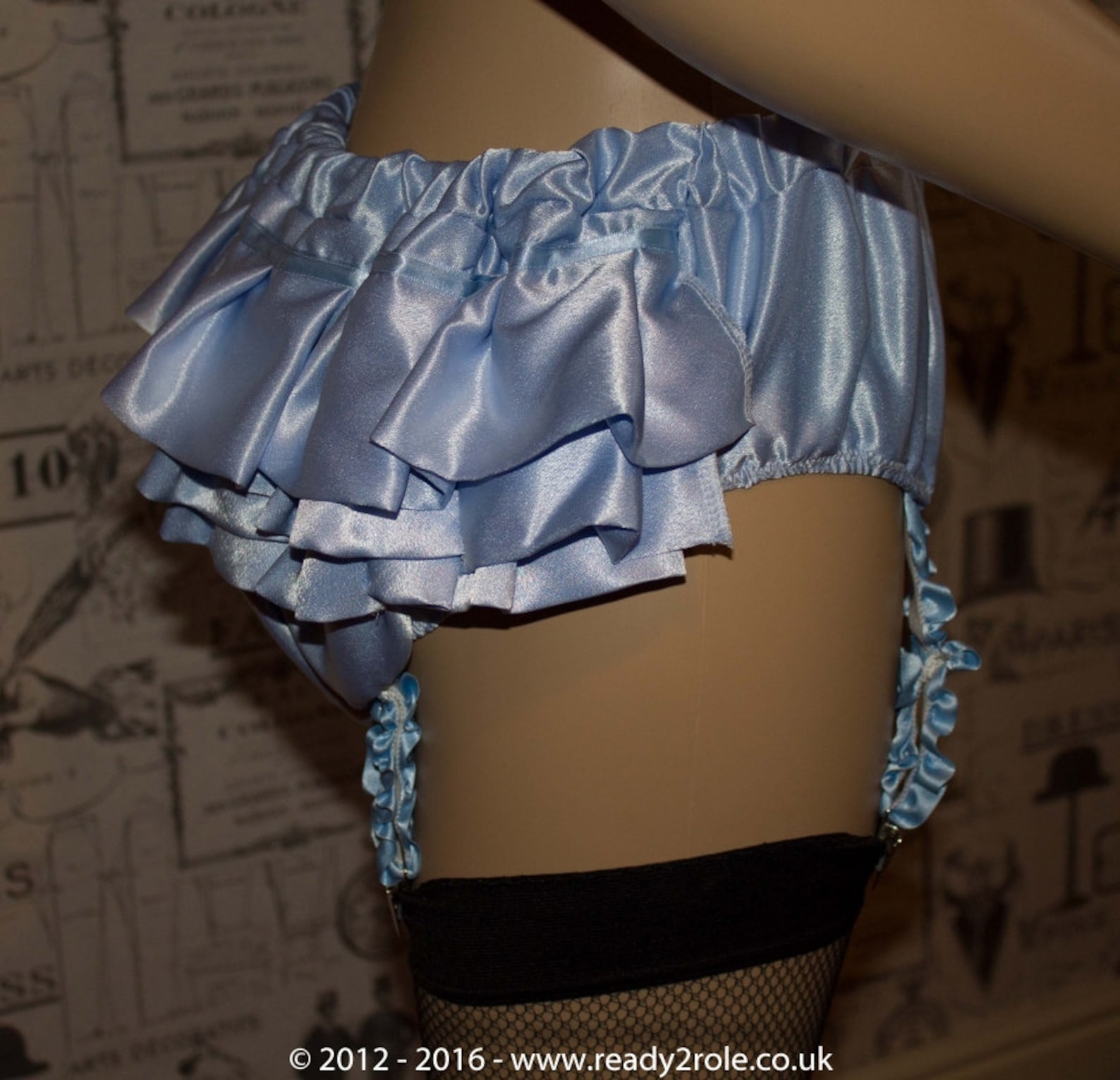 Sissy Ab Satin Panties The Lil Blue Lined Plastic Etsy Canada
