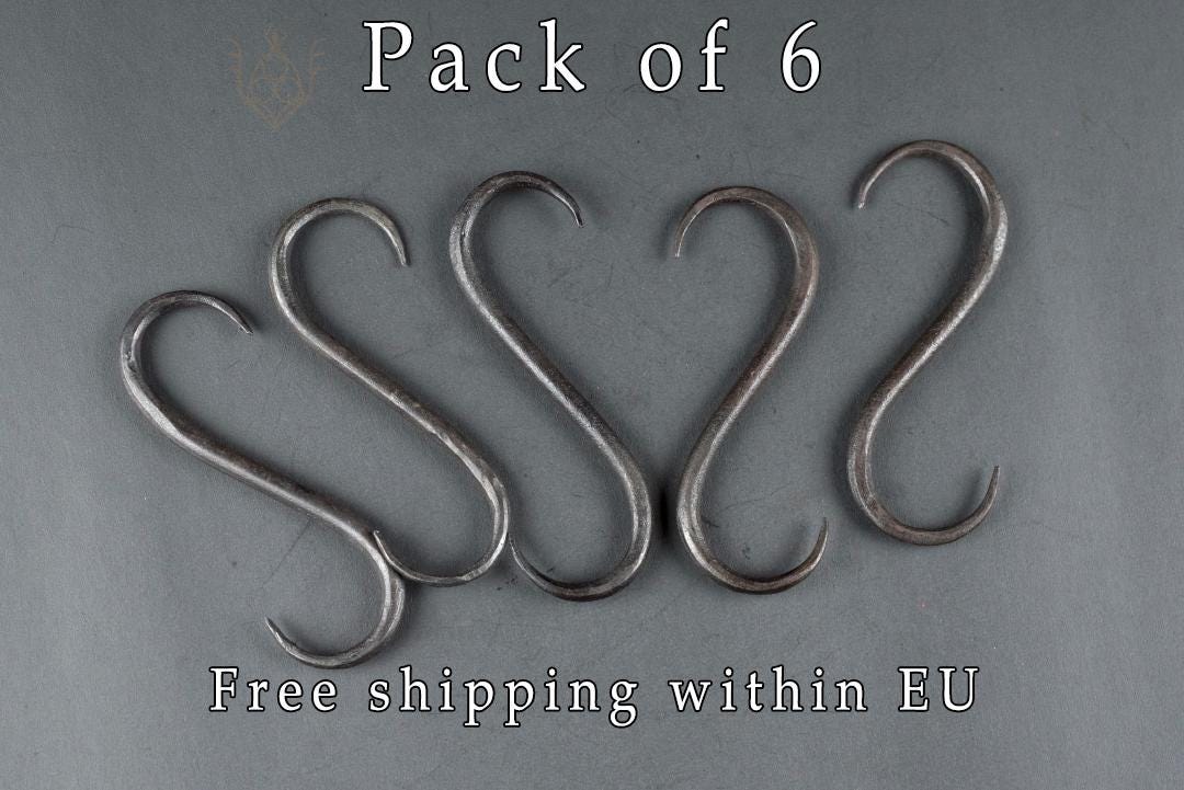 Forged S-hooks - Storage Solution for the Kitchen, Garden or Camping ...