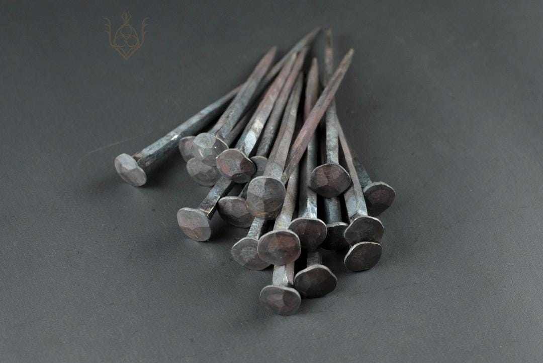 Hand Forged Iron Nails - Viking & Medieval Carpentry - Pack of 10 - Etsy