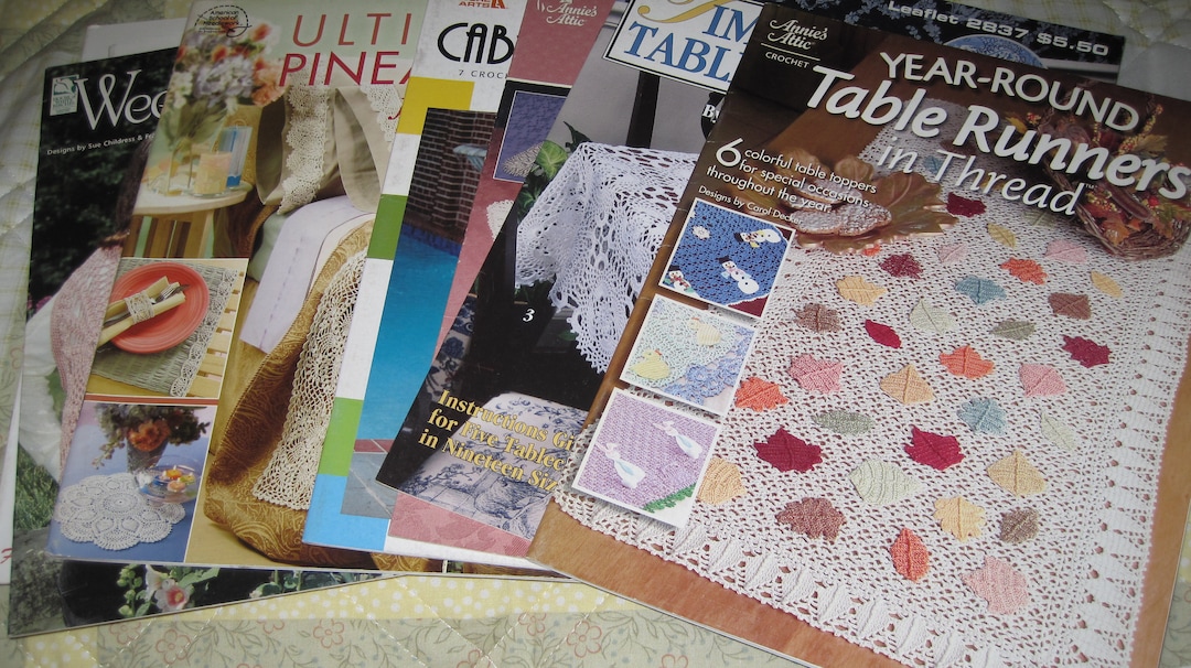 Ten Thread Crochet Pattern Books 10 Crochet Books Vintage Thread ...