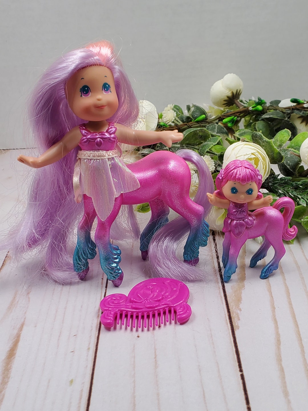 Vintage Kenner Shimmers Centaur Figures Clover and Baby Dapple With ...