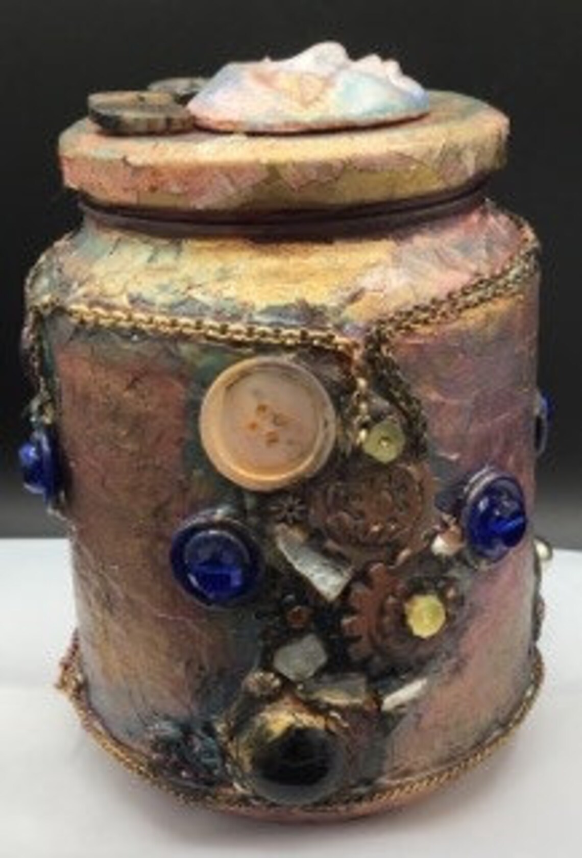 Upcycled Jar, Curiosity Jar, Stash Jar, Spell Jar, Memory Jar, Jewelry ...