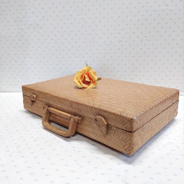 Rattan Wicker Suitcase - Etsy