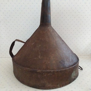 Large Vintage Metal Funnel, Old Funnel, Rusty Pieces - Etsy