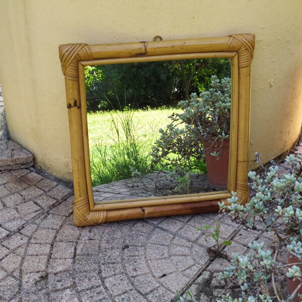 Bamboo Mirror - Etsy