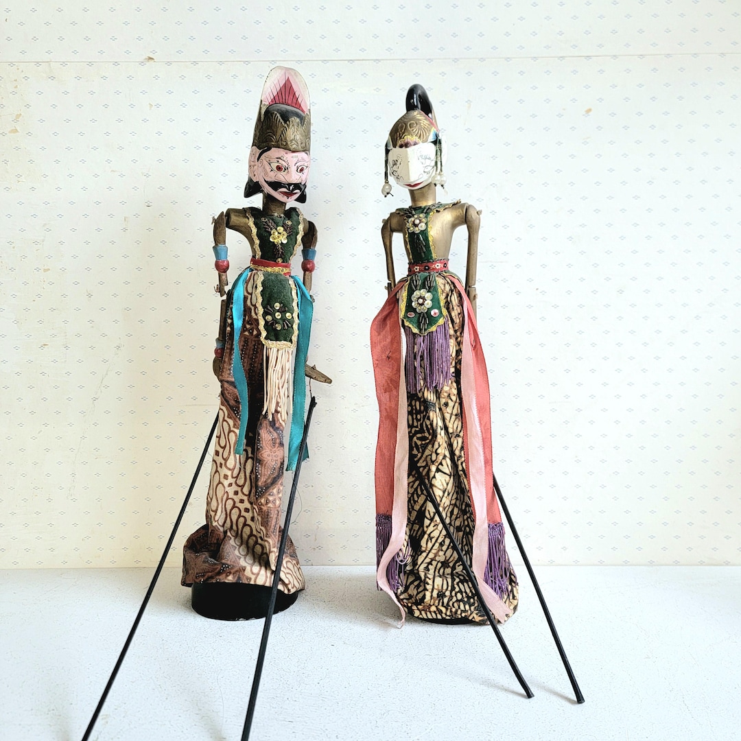 Vintage Indonesian Wayang Doll, Wayang Puppet - Etsy