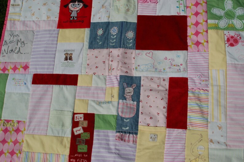 Baby Clothes Memory Quilt Custom Made - Etsy