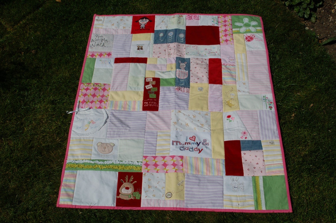 Baby Clothes Memory Quilt Custom Made - Etsy