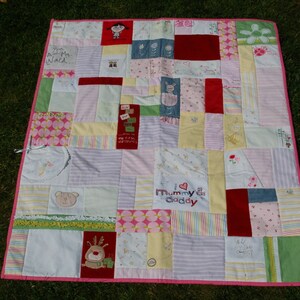 Baby Clothes Memory Quilt Custom Made - Etsy