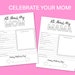 All About My Mom Mother's Day Printable All About My Mama Digital ...