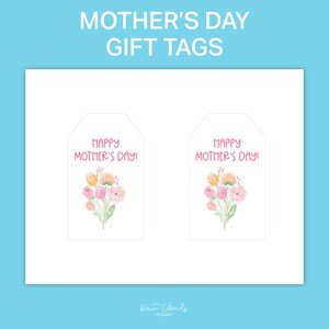 Mother’s Day Printable Gift Tags | Watercolor Floral - Etsy
