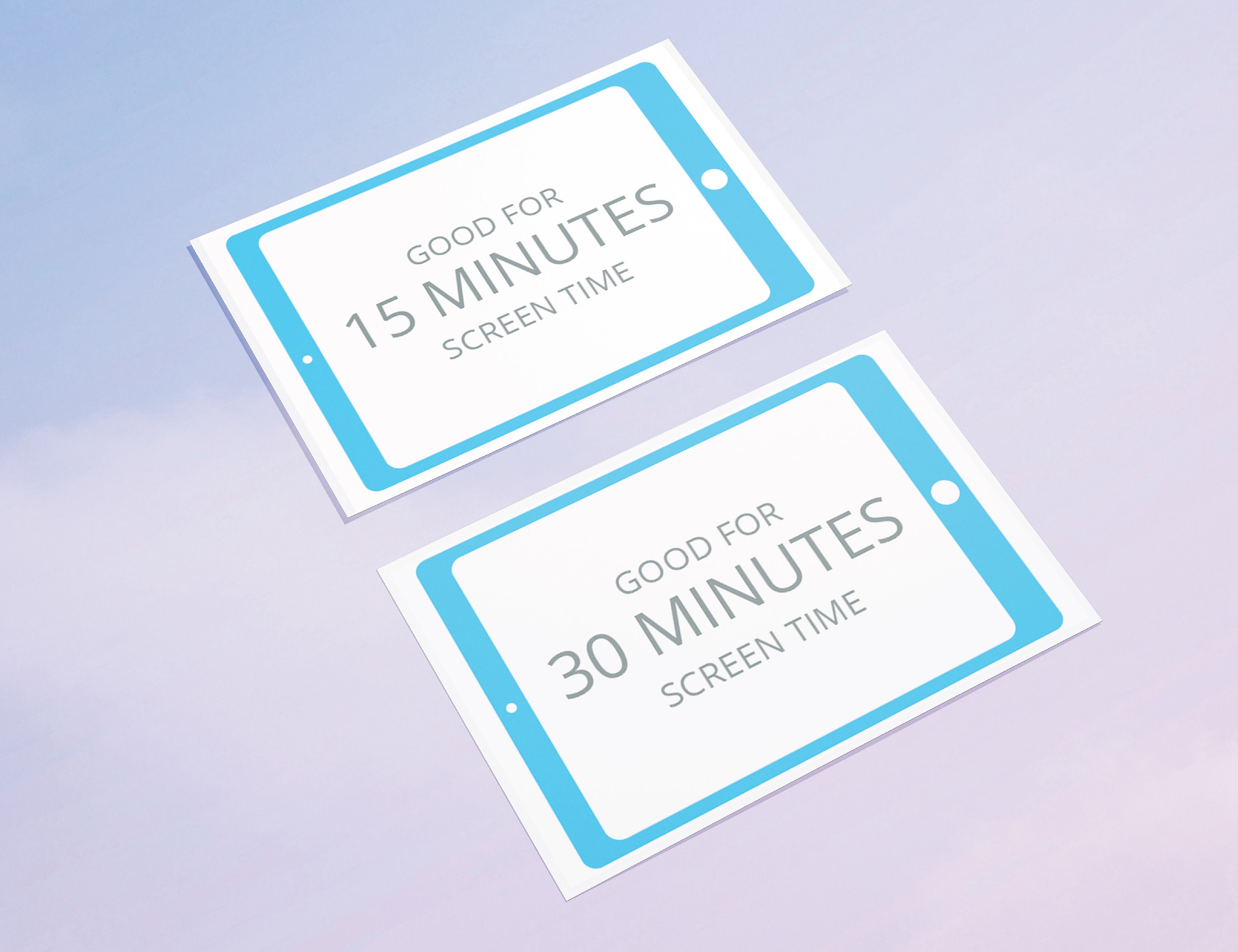 Printable Screen Time Tickets Tech Time Tickets Screen Coupons for Kids ...