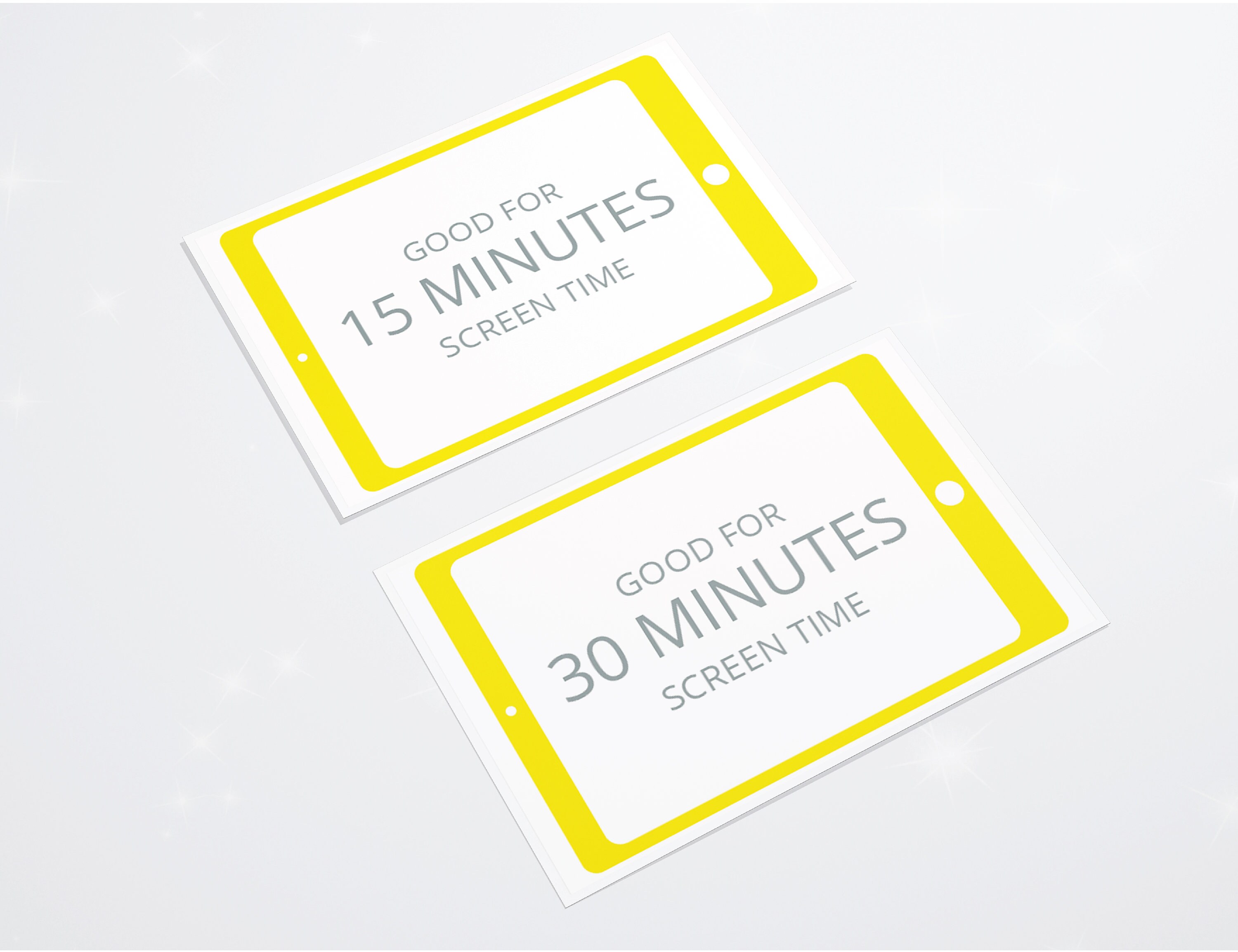 Printable Screen Time Tickets Tech Time Tickets Screen Coupons for Kids ...