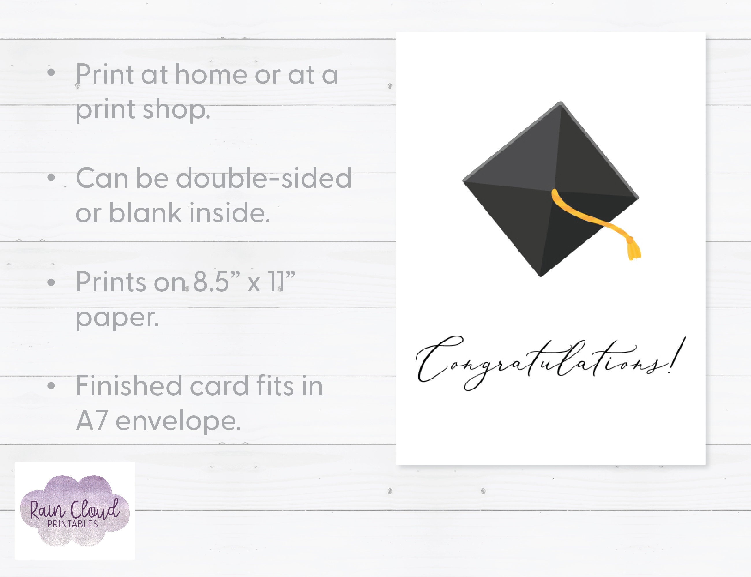 Printable Graduation Card - Etsy