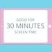 Printable Pink Screen Time Tickets: Reward Coupons (PDF) - Etsy