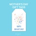 Mothers Day Printable Gift Tags Watercolor Floral Pastel Flowers - Etsy