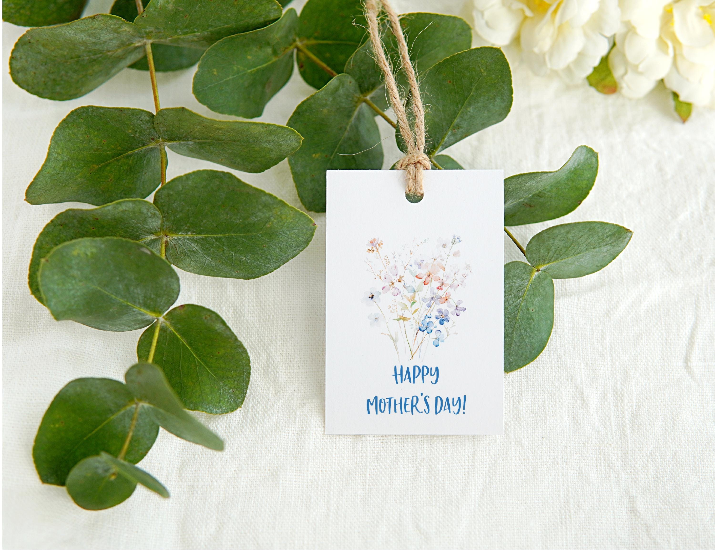 Mother’s Day Printable Gift Tags | Watercolor Floral | Pastel Flowers ...