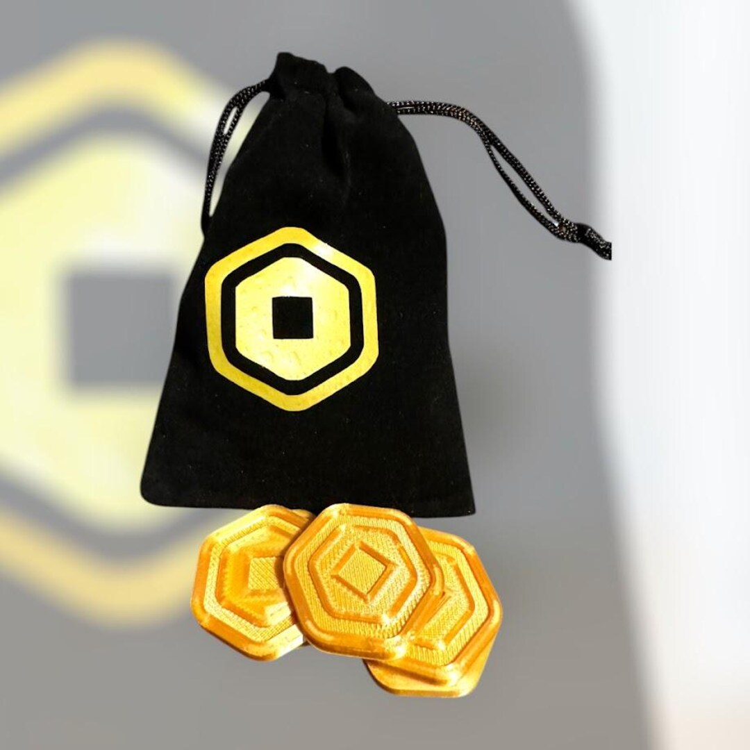 3D Printed Robux Coins - Etsy