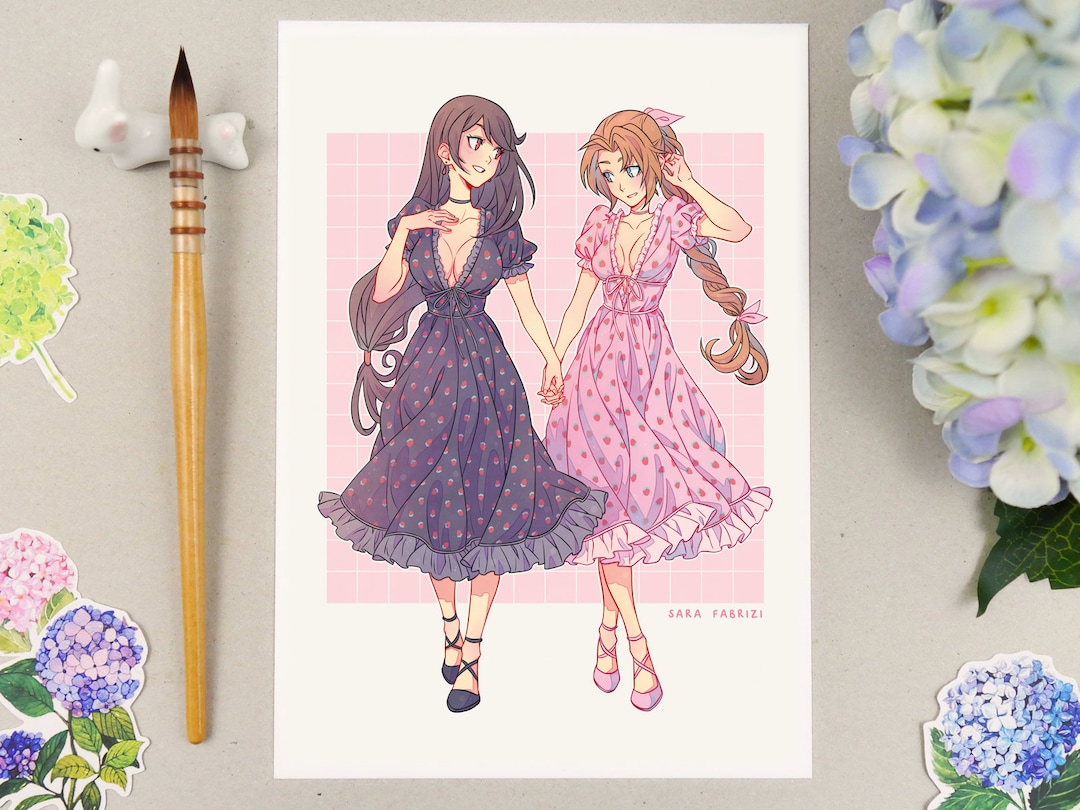 Tifa & Aerith - FF7R // Art Print - Etsy Australia