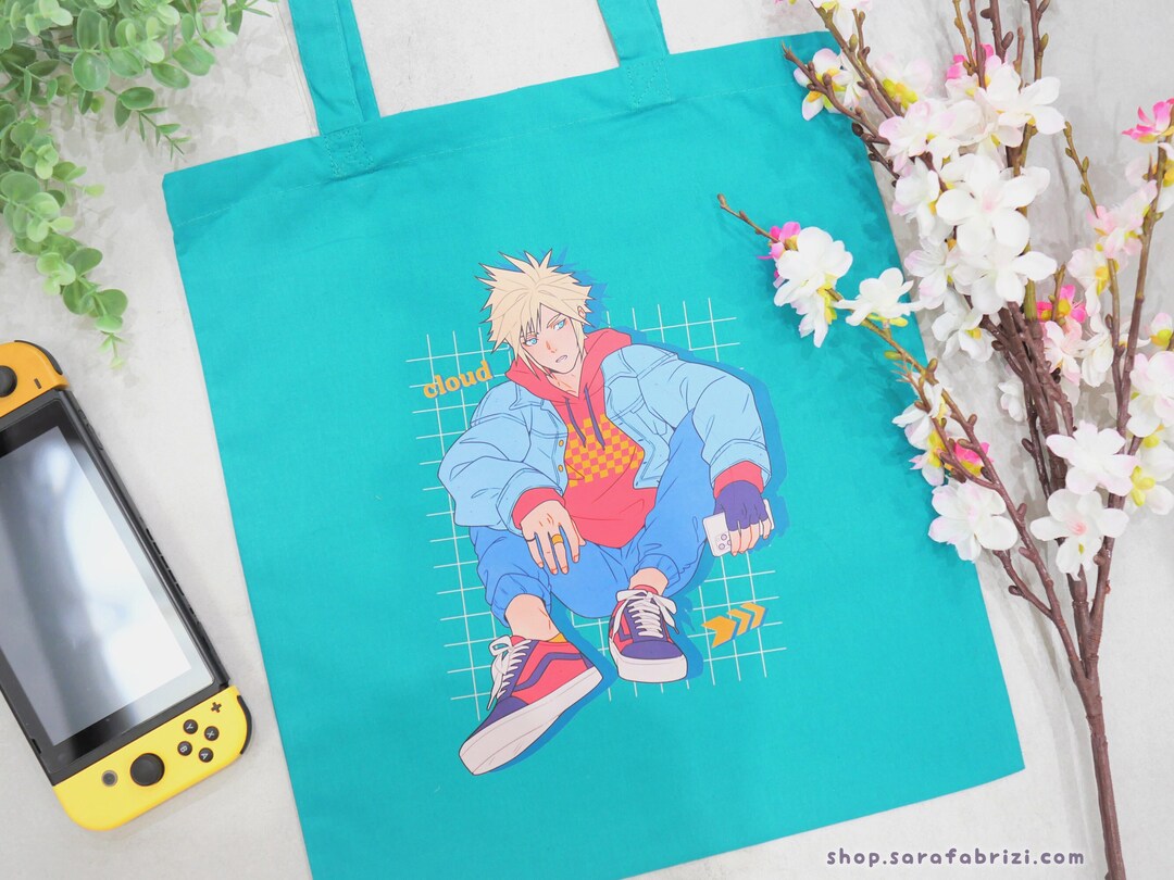 Cloud Strife TOTE BAG // Final Fantasy VIII Remake - Etsy