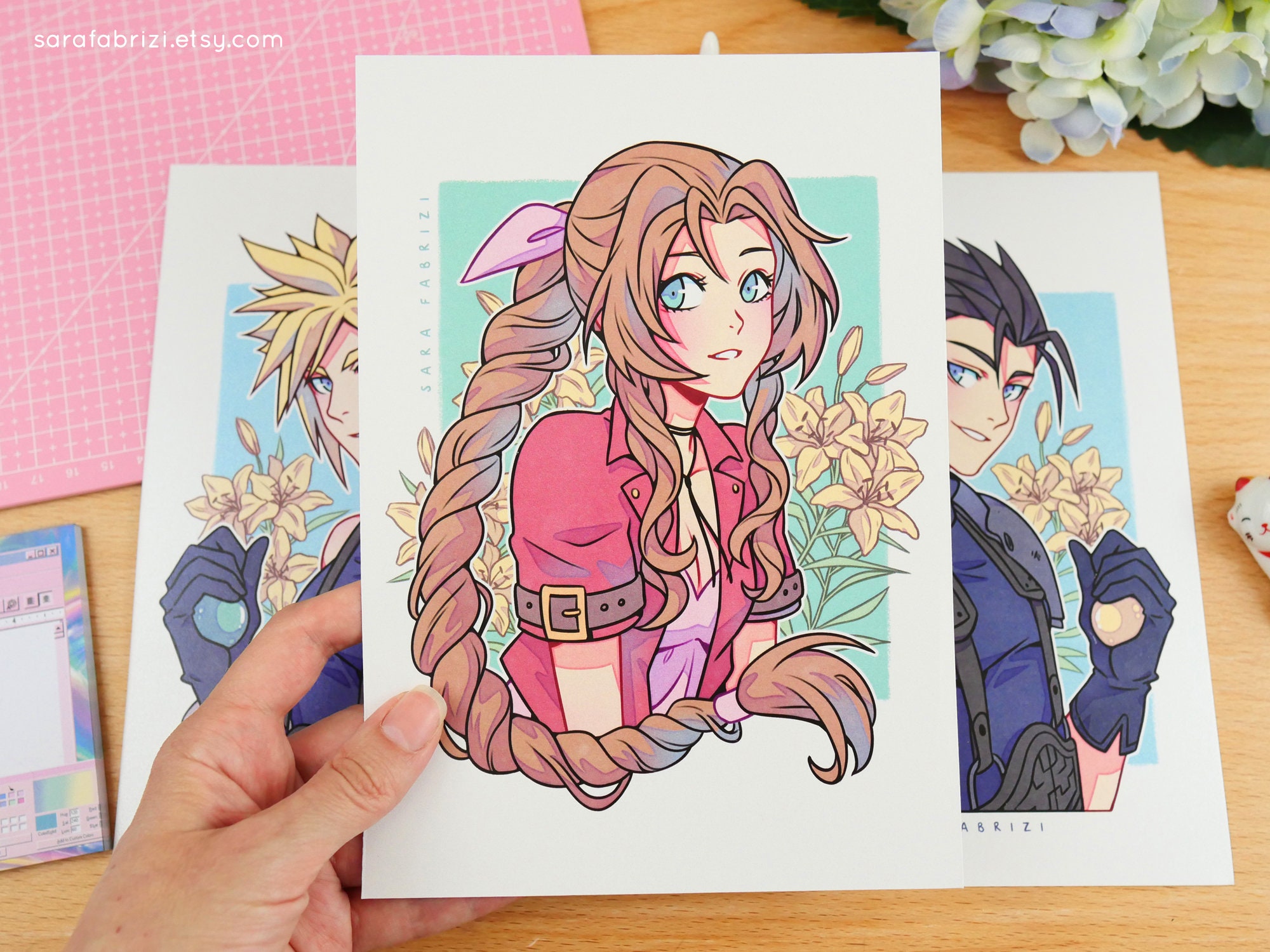 Final Fantasy 7 Remake PRINTS Cloud Tifa Aerith Zack | Etsy