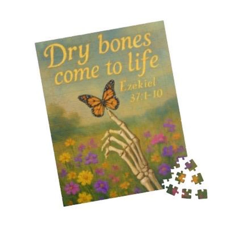 Puzzle (252, 520 Piece) Dry Bones Come to Life Puzzle – Ezekiel 37:1-10 ...