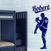 Baseball Pitcher Player Decal Custom Name Wall Personalized Vinyl ...
