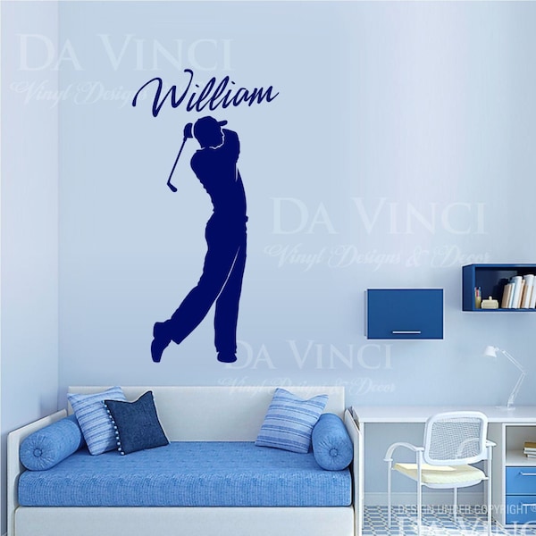 Wall Decal Golf - Etsy