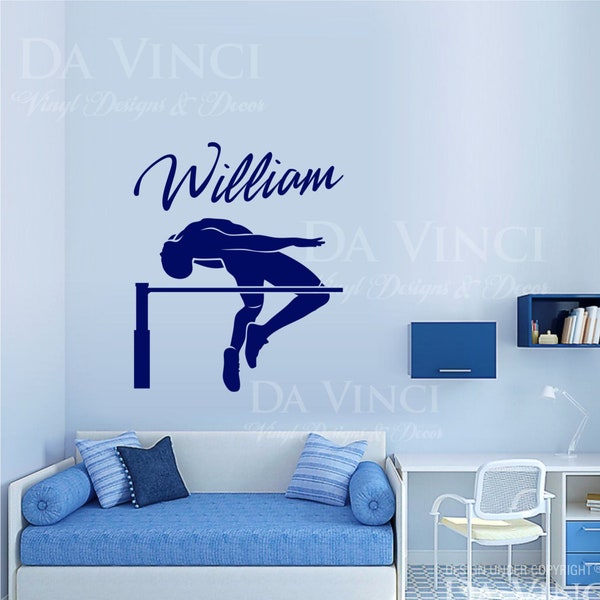 High Jump Wall Decal - Etsy