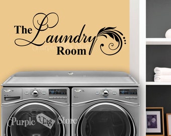 The Laundry Room Vinyl Wall Art Home Decoration Quote Decal | Etsy