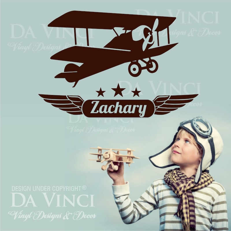 Biplane Decals - Etsy