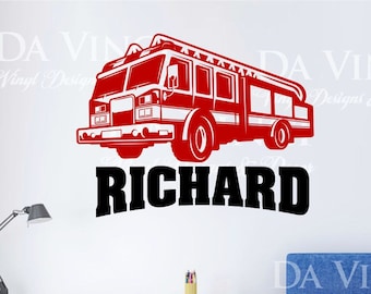 Firefighter Firetruck Engine Emblem Axes Personalized Custom | Etsy