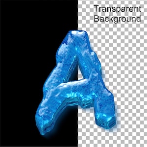 Ice Letters PNG, Ice Alphabet, 3D Ice Rock Alphabet, Ice Clipart ...