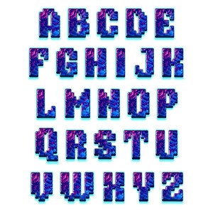 Video Game Letters PNG, Video Game Alphabet, 3D Video Game Alphabet ...