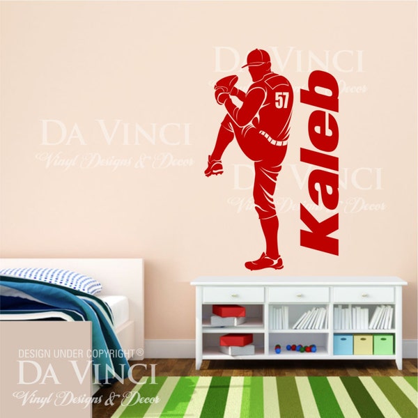 Baseball Wall Decal - Etsy