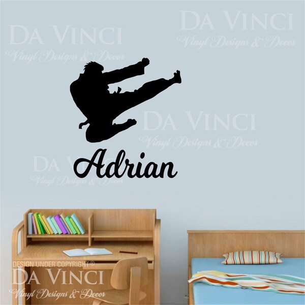 Kung Fu Wall Decal - Etsy