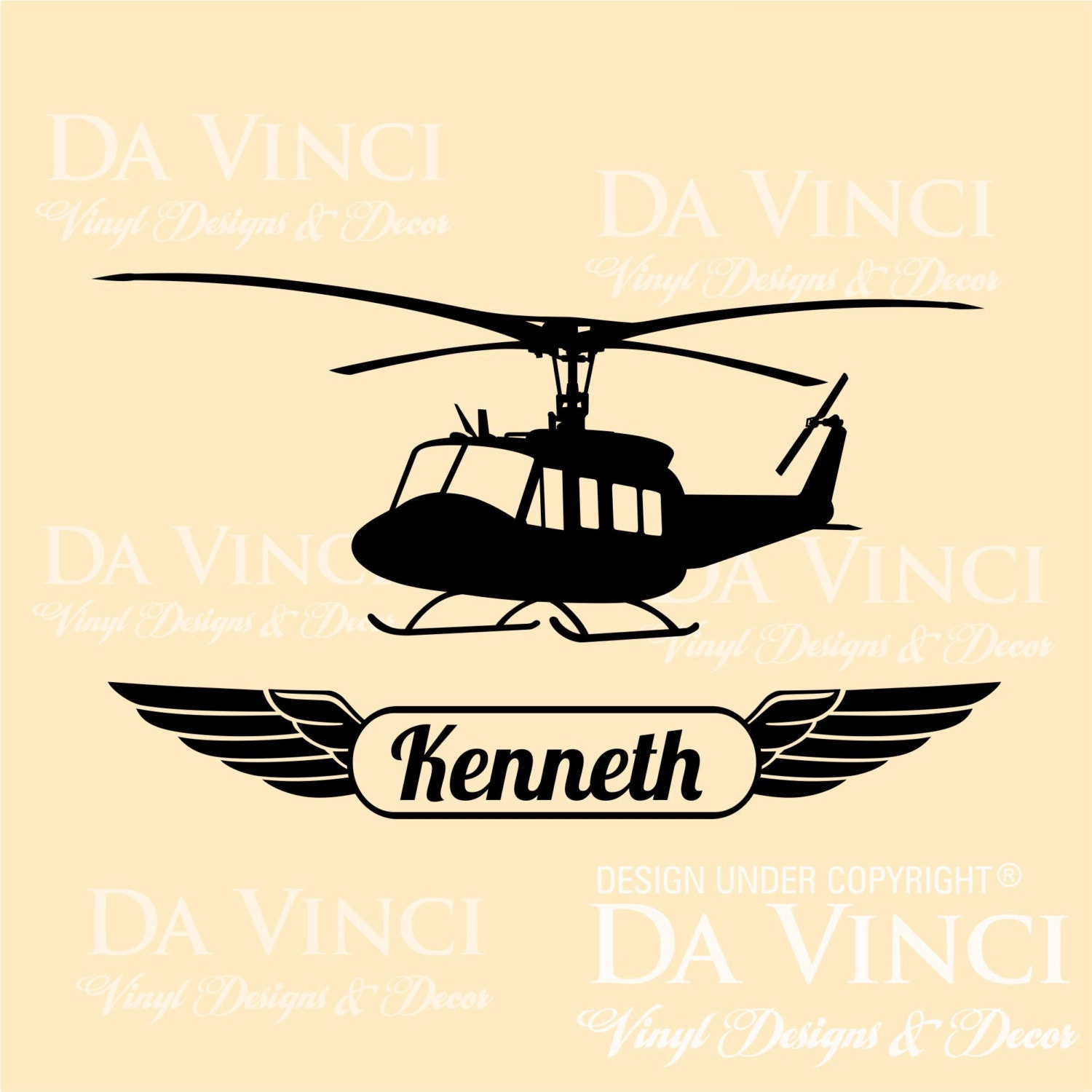 Helicopter Airplane Planes Wall Room Custom Name Vinyl Wall - Etsy