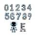 Robot Letters PNG, Bot Letters, Tech Theme Letters, Futuristic Theme ...