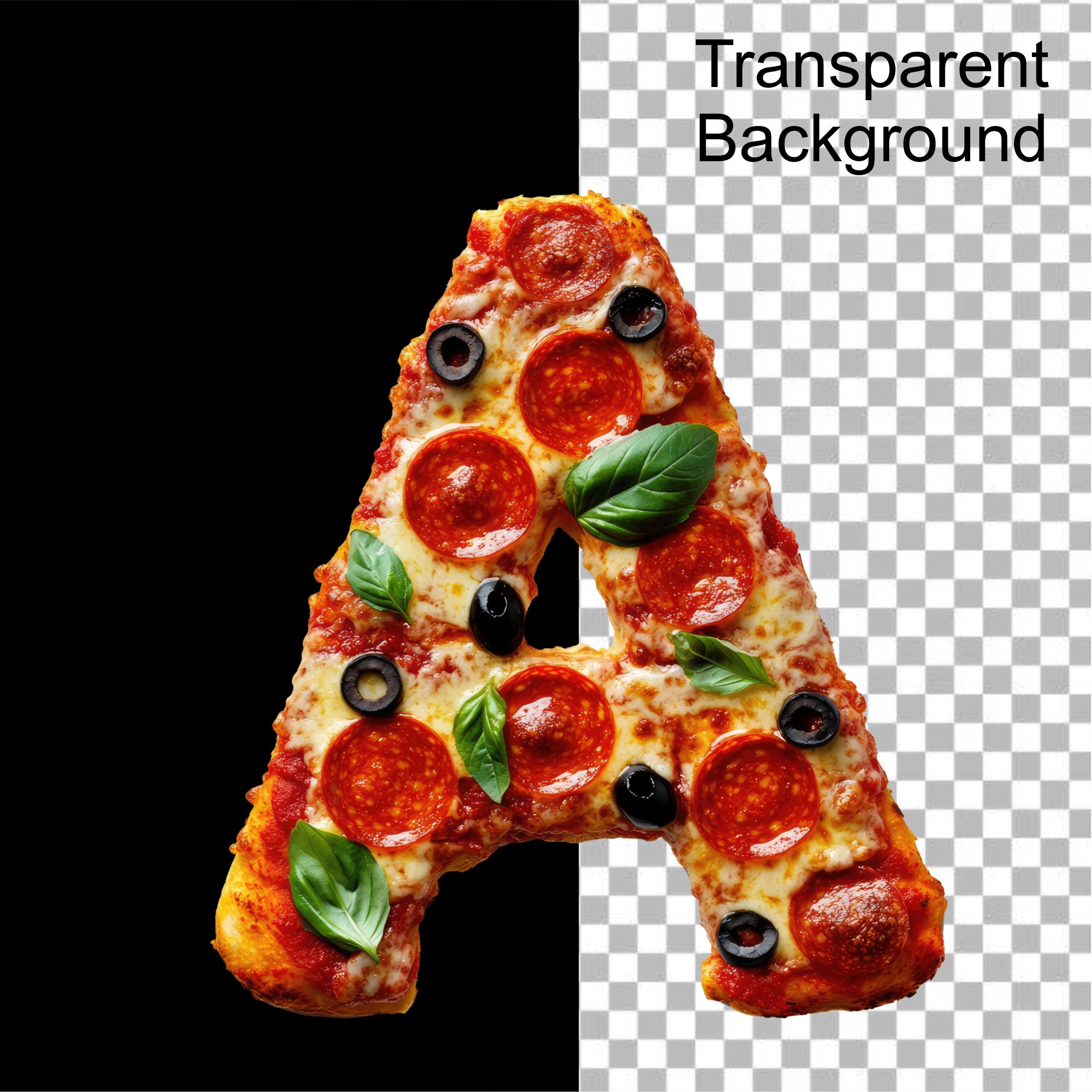 Pizza Letters PNG, Pizza Alphabet, 3D Pizza Alphabet, Pizza Clipart ...