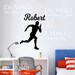 Track Field Runner Athletic Decal Custom Name Wall Personalized Vinyl ...