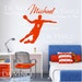 Handball Player Decal Custom Name Wall Personalized Vinyl Sticker Decor ...