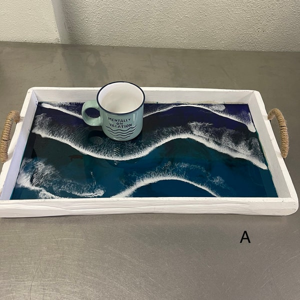 Resin Serving Tray - Etsy
